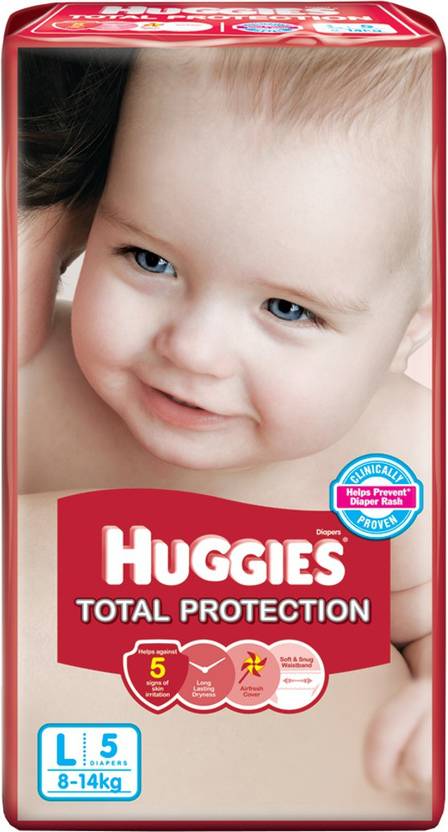 Huggies Total Protection Diaper - L - Buy 5 Huggies for 9 - 24 Months ...