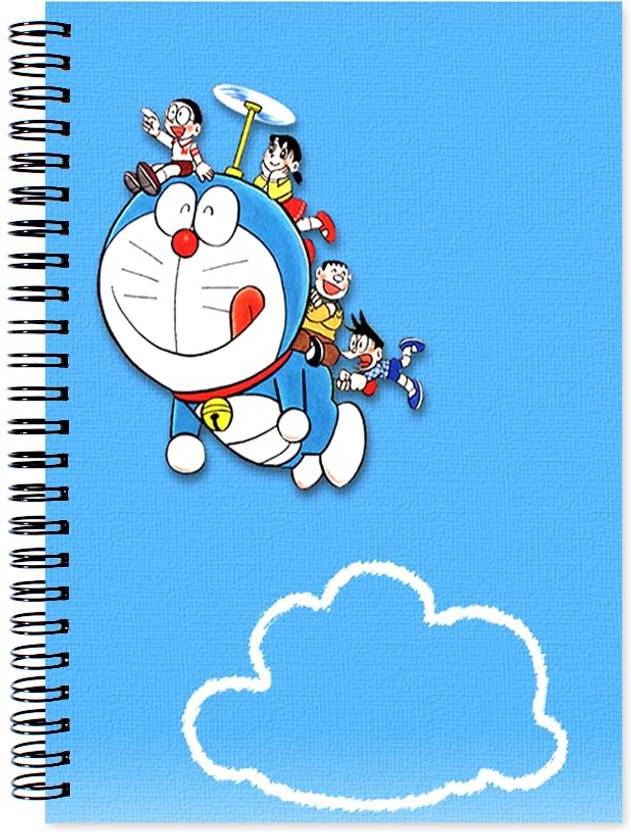 VenTechno Doraemon Wirebound Ruled Paper Sheets Personal and Office ...