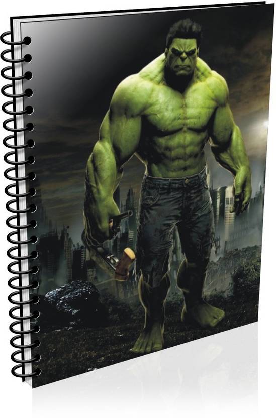VenTechno Avenger Hulk A5 - Diary (Spiral Bound) A5 Diary Unruled 180 ...