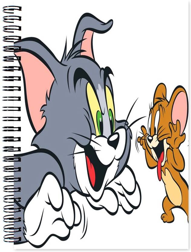 VenTechno Tom n Jerry Wirebound Ruled Paper Sheets Personal and Office ...