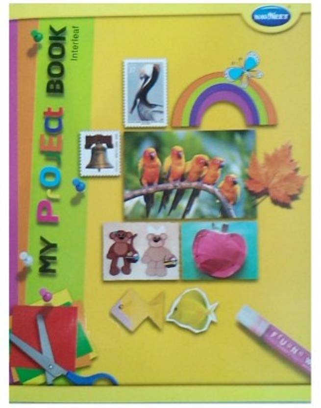 NAVNEET My Project book 32 pages (pack of 10 books) A4 Notebook 1 side ...