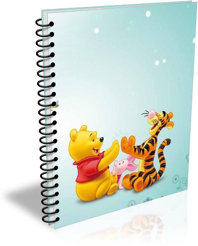 VenTechno Winnie the Pooh A5 - Diary (Spiral Bound) A5 Diary Unruled ...