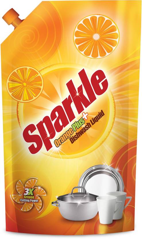 SAFECHEM SPARKLE ORANGE PLUS DISHWASH LIQUID POUCH Dish Cleaning Gel ...