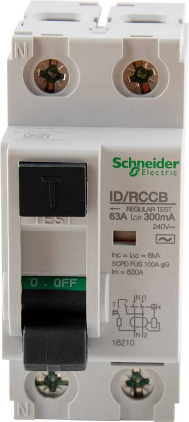 schneider RCCB DP 63A 300mA A9N16210 MCB Price in India - Buy schneider ...