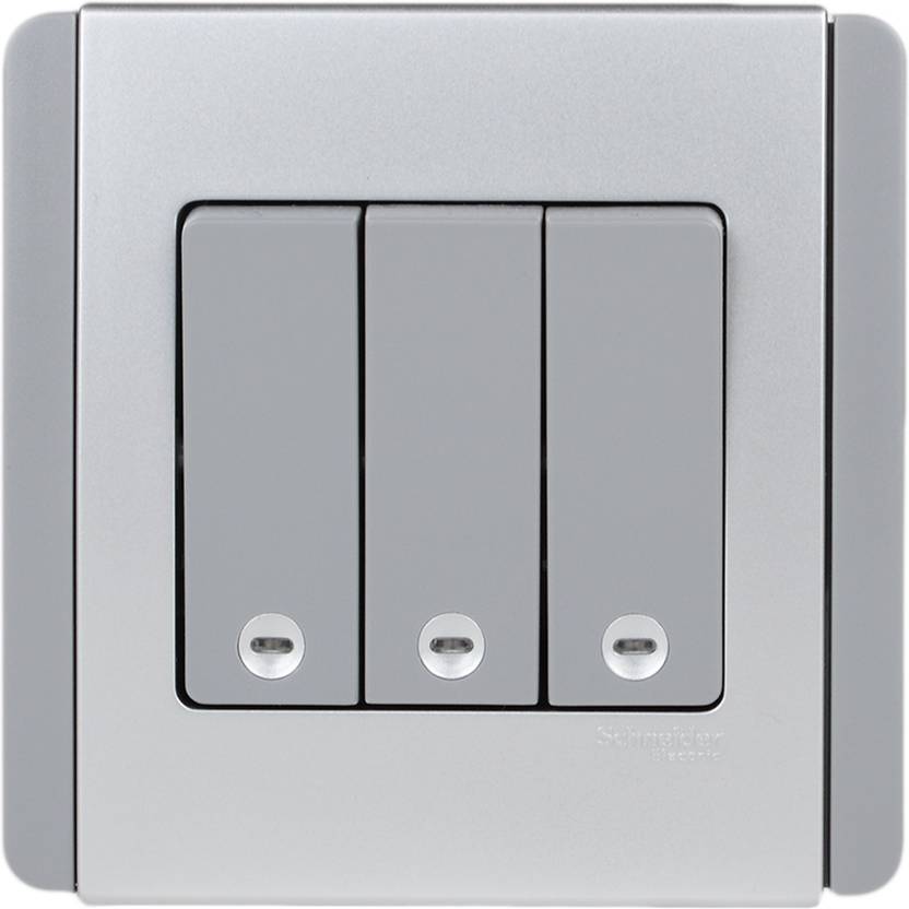 schneider Gracious Grey 10 A Three Way Electrical Switch Price in India ...