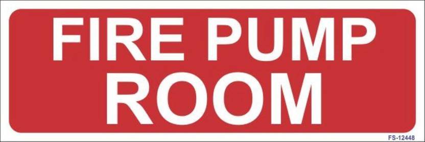 SignageShop Fire Pump Room Emergency Sign Price in India - Buy ...