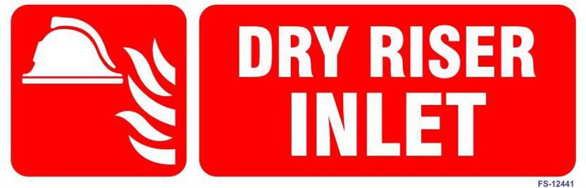 SignageShop Dry Riser Inlet Emergency Sign Price in India - Buy ...