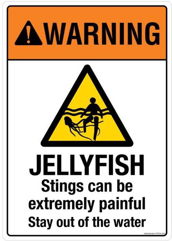 Safety Sign Store Warning: Jelly Fish Emergency Sign Price in India ...