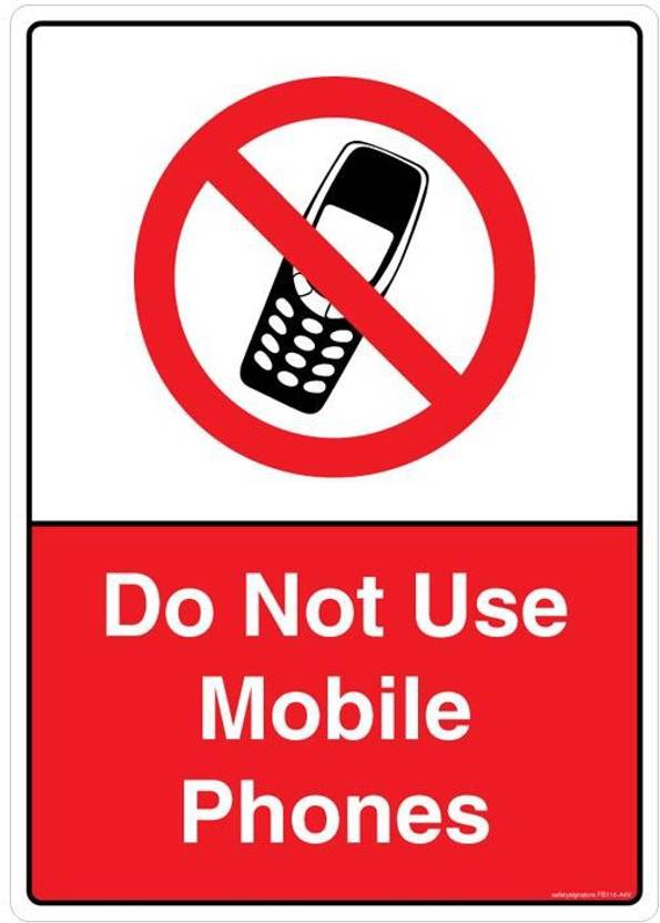 Safety Sign Store Do Not Use Mobile Phones Emergency Sign Price in ...