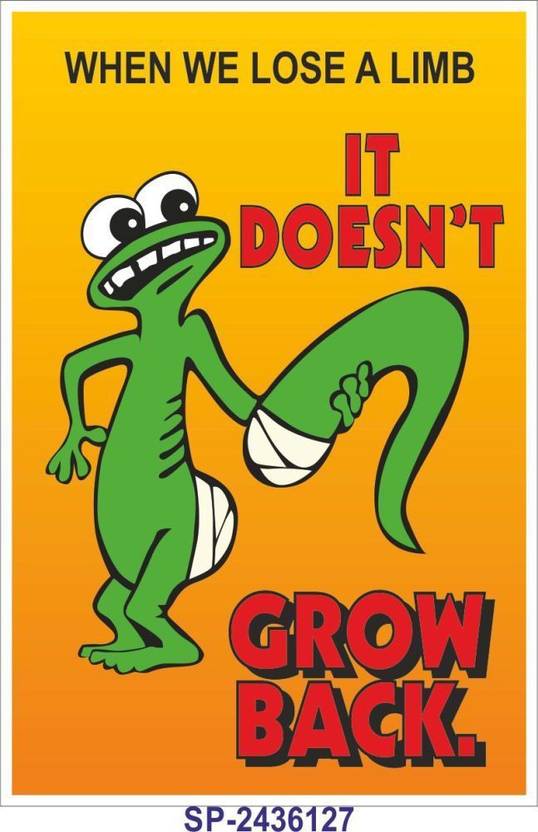 SignageShop When we lose a limb Grow back Poster Emergency Sign Price ...