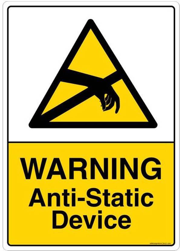 Safety Sign Store WARNING: Anti-Static Device Emergency Sign Price in ...