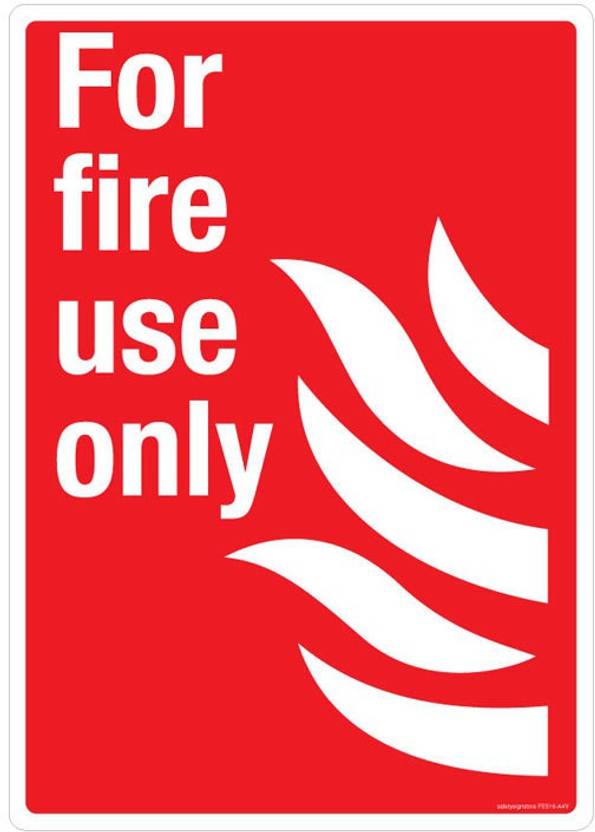 Safety Sign Store For Fire Use Only Emergency Sign Price in India - Buy ...