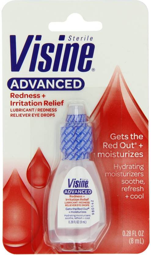Visine Advanced Relief Redness Reliever Eye Drops Price in India - Buy ...