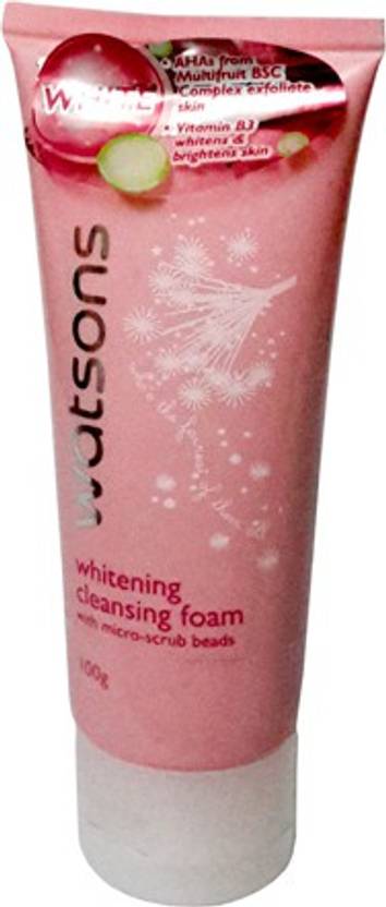 Watson Whitening Cleaning Foam With Micro Scrub Beads Face Wash - Price ...