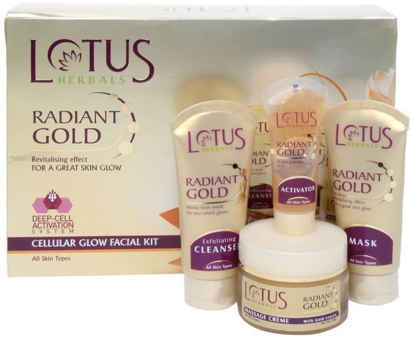 Lotus Herbals Radiant Gold Cellular Glow Facial Kit 170 G Price In