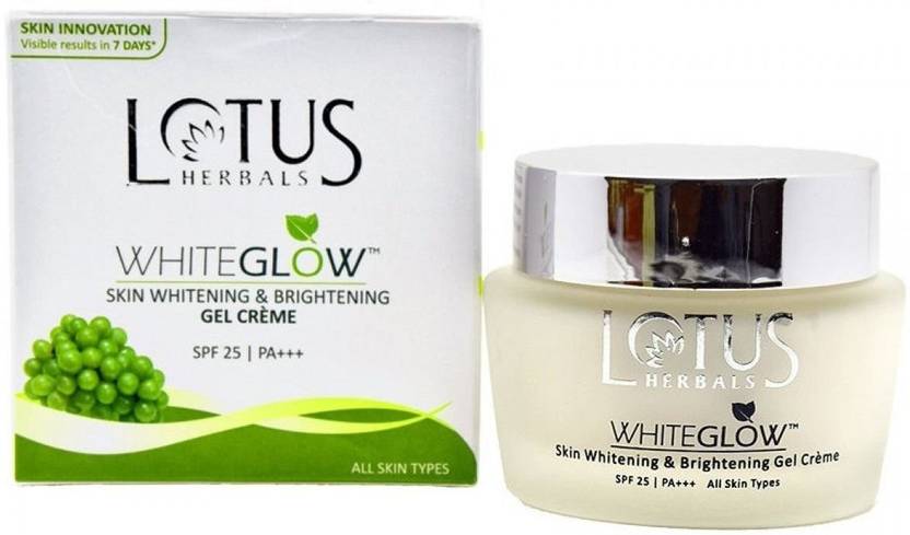 LOTUS Herbals Whiteglow Skin Whitening & Brightening Gel Cream SPF 25 ...