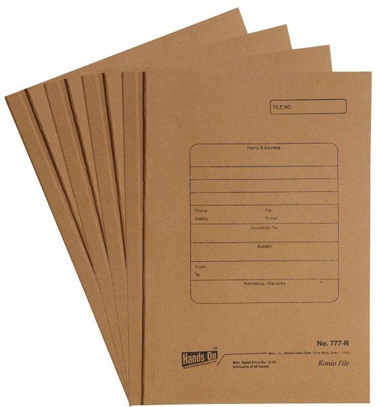 Flipkart.com | HANDSON Paper Ronio Cover File No.777-R( Pack Of 20 ...