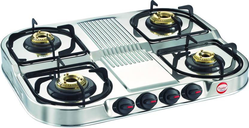 Prestige Royale Stainless Steel Manual Gas Stove Price in India - Buy ...