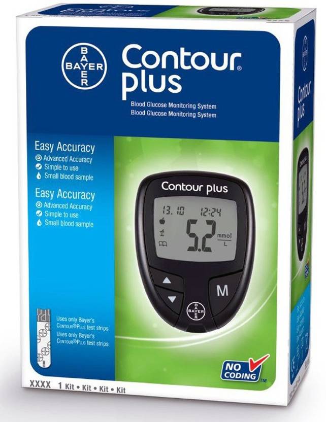 BAYER contour plus Glucometer Price in India - Buy BAYER contour plus ...