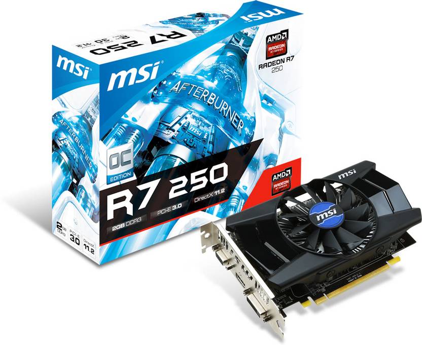 MSI AMD/ATI R7 250 2GD3 OC 2 GB DDR3 Graphics Card - MSI : Flipkart.com