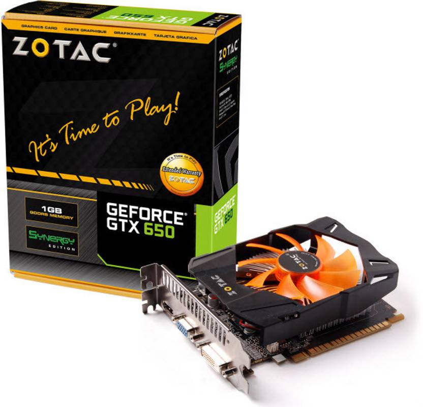 ZOTAC NVIDIA GTX650 Synergy Edition 1GB 128-bit GDDR5 Graphics Card ...