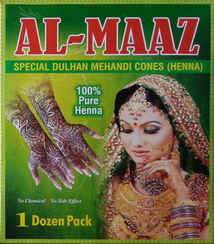 Al-Maaz Natural Henna Paste Cone - Price in India, Buy Al-Maaz Natural ...