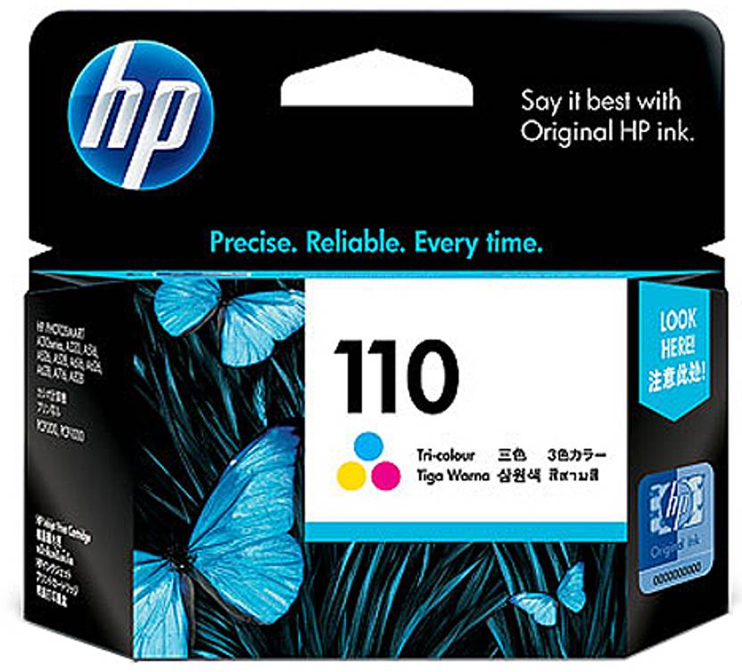 HP 110 Tricolor Inkjet Print Cartridge - HP : Flipkart.com