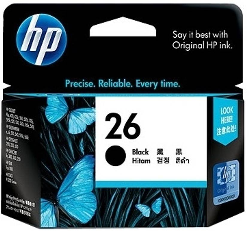 HP 26 Black Ink Cartridge - HP : Flipkart.com
