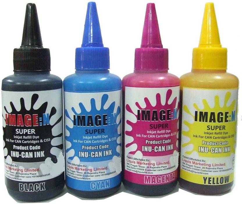 Tip Top Colors Canon Premium Quality Inkjet Compatible Ink 100 ML X 4 ...