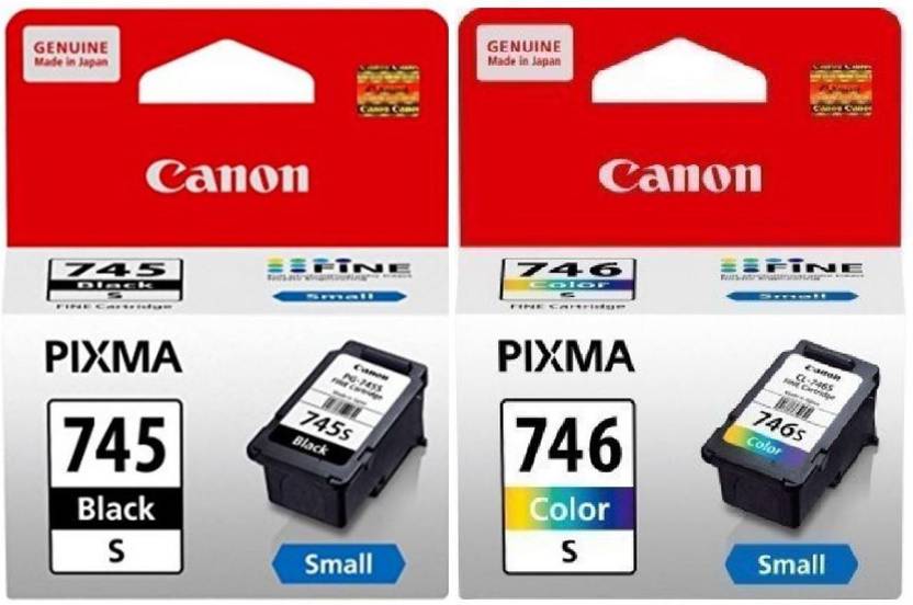 Canon 745 Small & 746 Small [set of 2] Tri-Color Ink Cartridge - Canon ...