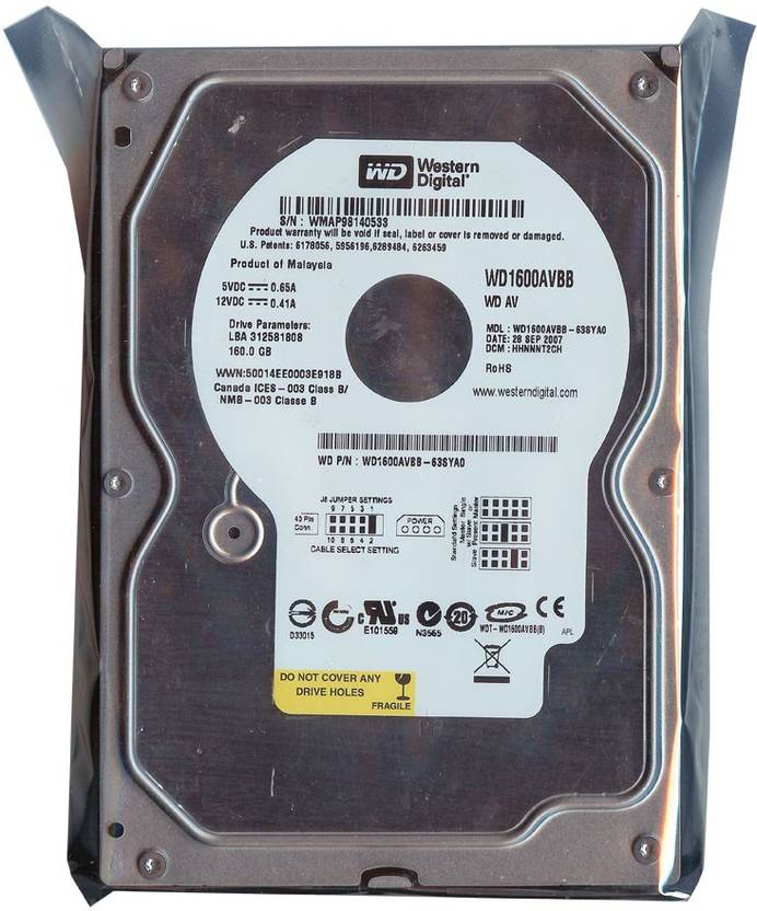 WD Ide 160 GB Desktop Internal Hard Disk Drive (WD Cavier Normal) - WD ...