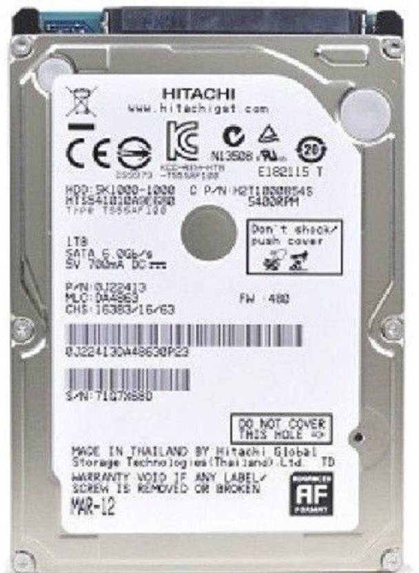 Hgst HGST 1 TB Laptop Internal Hard Disk Drive (HTS541010A9E680) - Hgst ...