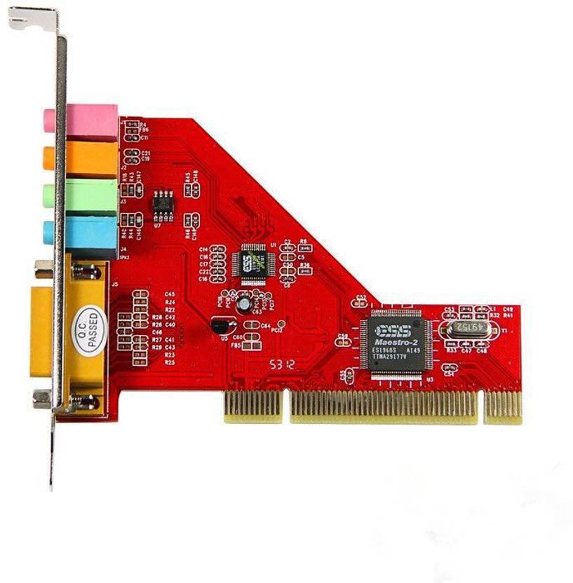 TECHGEAR 4 Channel 3d PCI Sound Audio Card PCI Internal Sound Card ...
