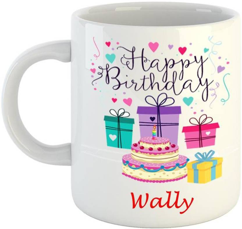 Dream Web Happy Birthday Wally Ceramic Coffee Mug Price in India - Buy ...