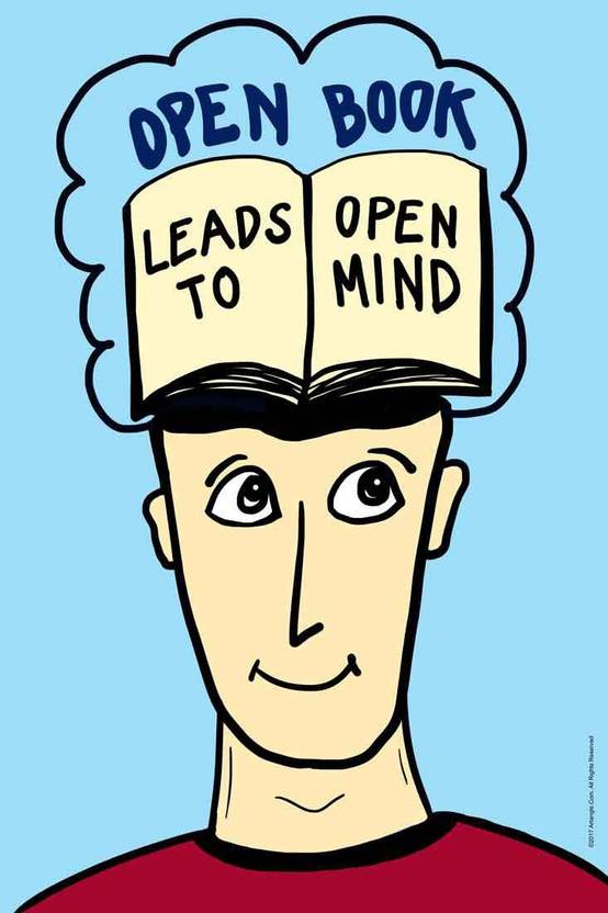 Seven Rays Open Book Open Mind Poster Paper Print - Quotes & Motivation ...