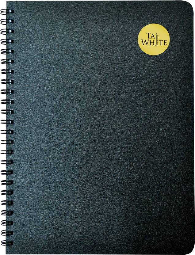 Taj White Taj-White Wire-O Notebook B5 (25 * 17.6 cm) - Single Line Pg ...