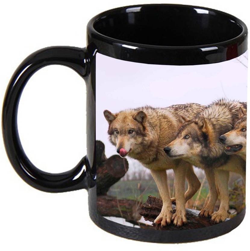 Muggies Magic wolves Design E 474 Ceramic Coffee Mug Price in India ...