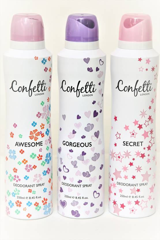 CONFETTI 3Pack Perfume Body Spray - For Men & Women - Price in India ...