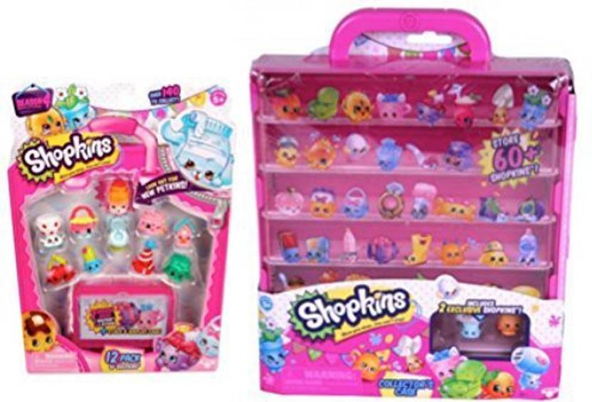 Shopkins Season 4 Pink Collector Case + Season 4 12-Pack - Season 4 ...