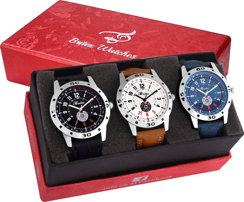 Britex BT6133~6137~6152 The Pop~up combo pack of 3 Watch - For Men ...