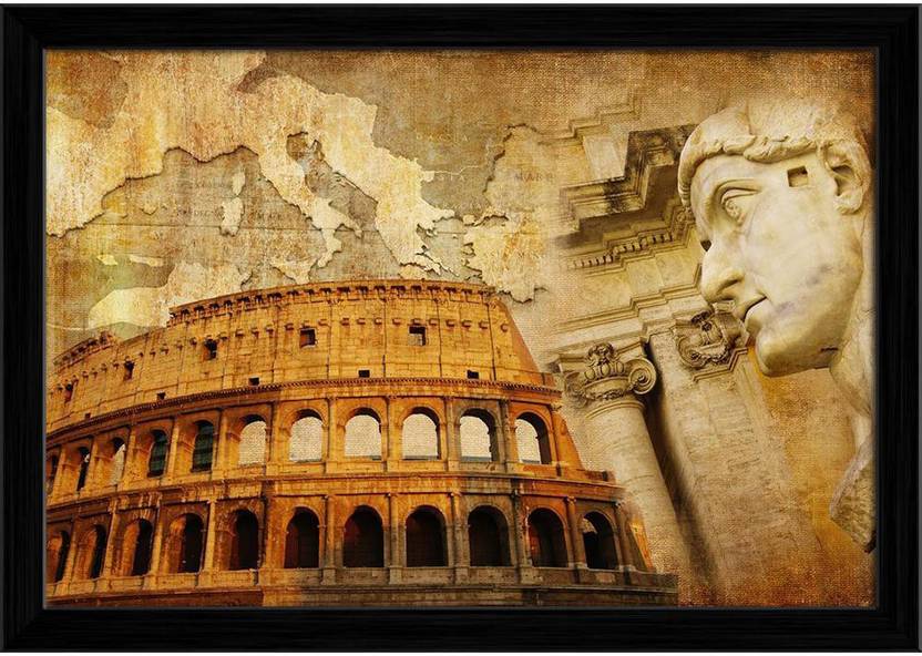 Artzfolio Roman Empire Framed Wall Art Print Canvas 16 inch x 22.8 inch ... Artzfolio Roman Empire Framed Wall Art Print Canvas 16 inch x 22.8 inch ...