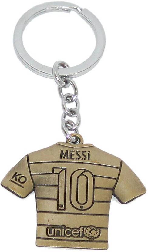 Aura FC Barcelona Football Club FCB Messi Jersey Double Sided Key Chain ...