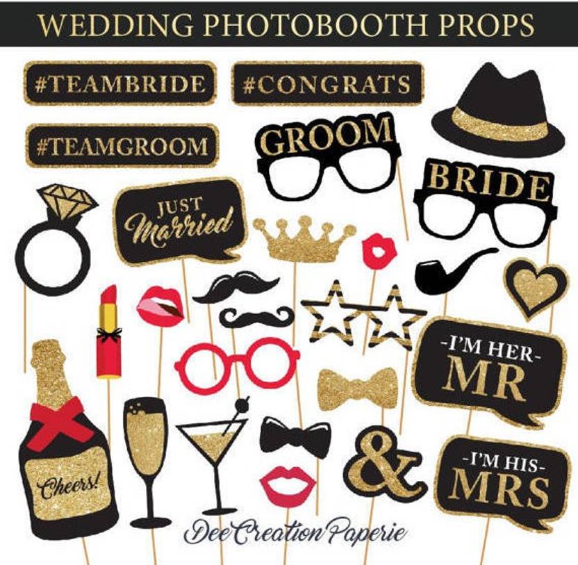 Party Propz Set Of 29 Photo Props Photo Booth Board Price In India