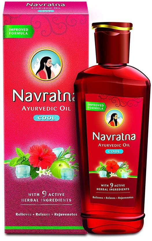 Navratna Cool Ayurvedic Hair Oil - Price in India, Buy Navratna Cool ...