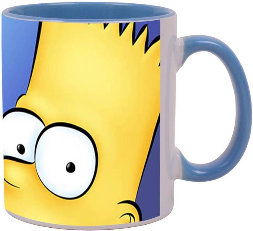 Arkist bart simpson Blue Ceramic Coffee Mug Price in India - Buy Arkist ...