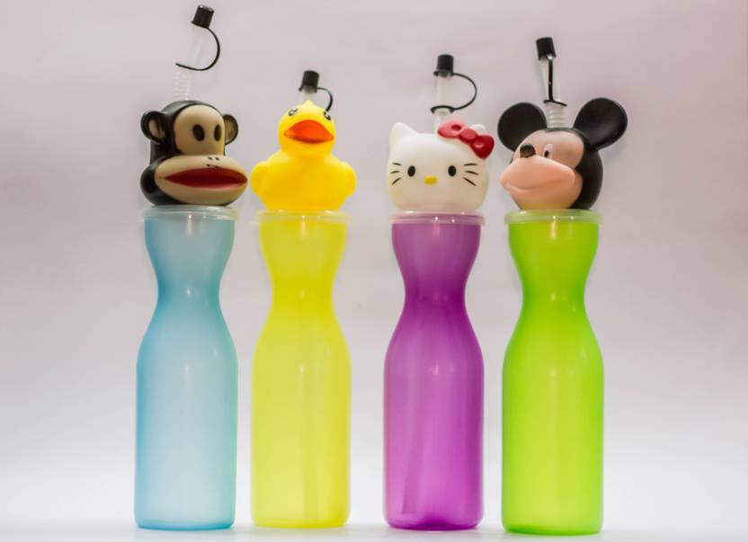 Flipkart.com | Shopkooky Straw Sippers With Featuring Cartoon Cap - 4 ...