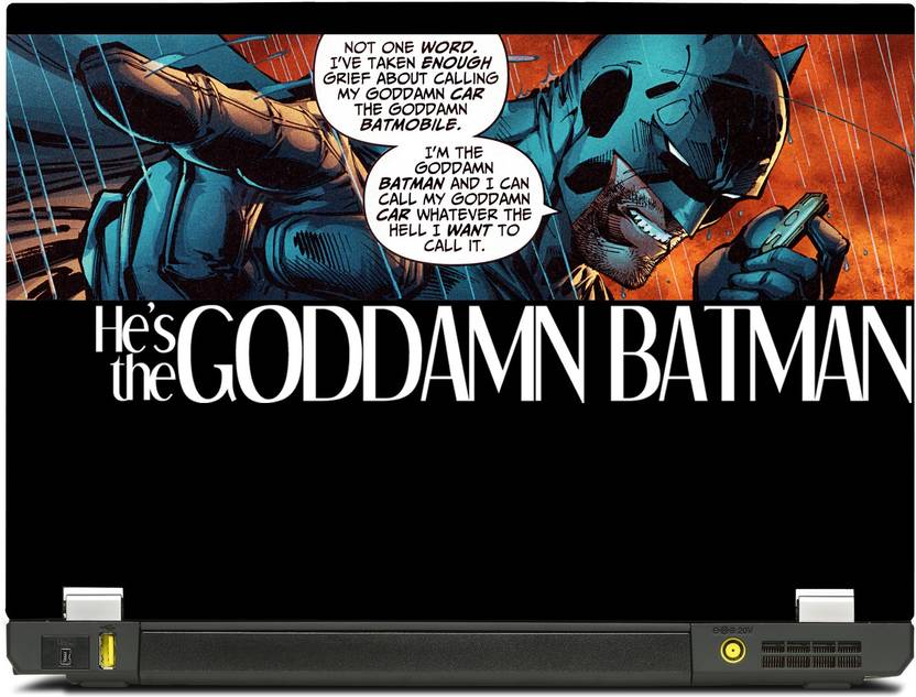 PosterMart Batman Laptop Skin Type 16 - High Quality 3M Vinyl and Matt ...