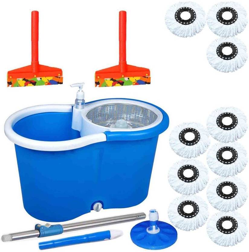 CREZON pacific dispenser mop with 10 microfibers with sink wiper with ...