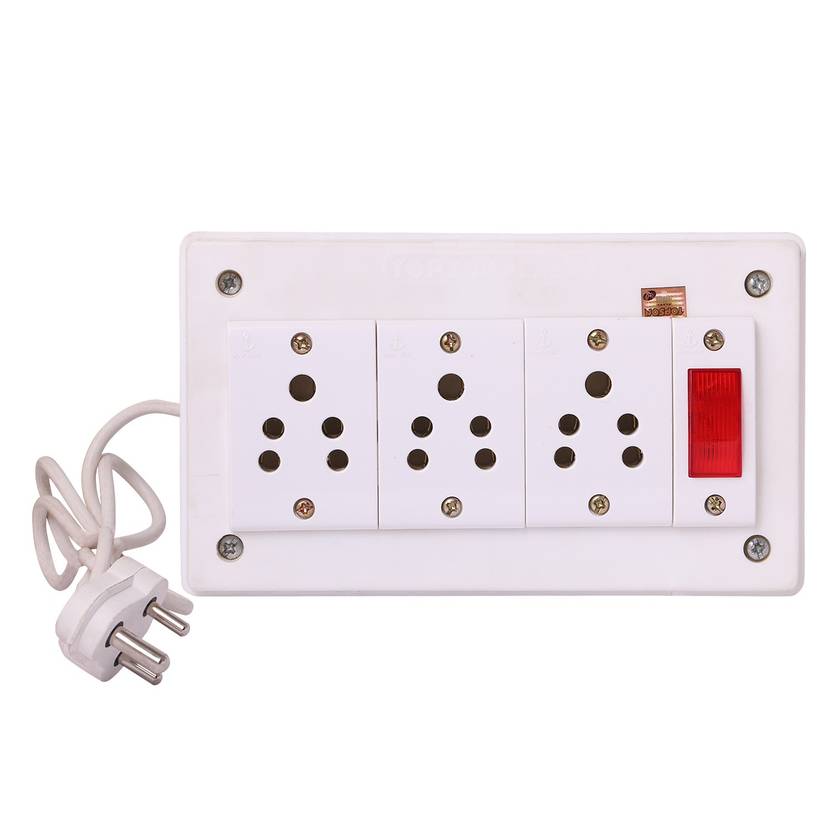 BAHUL Power strip extension multi outlet board Fitted with 3 Anchor ...