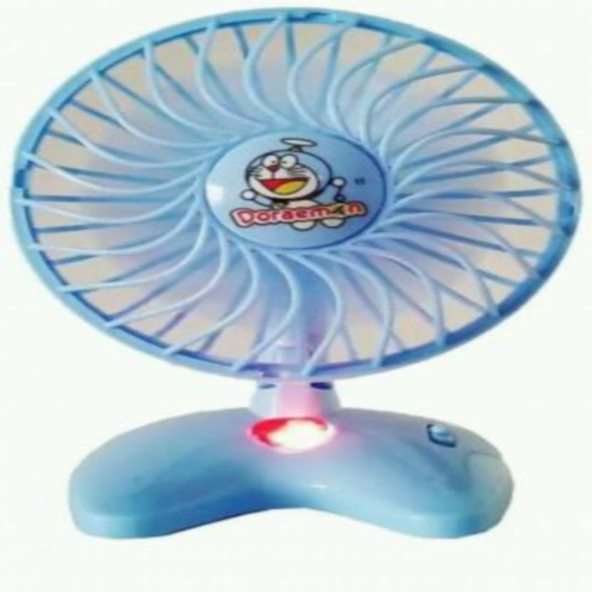 Reyansh Collection Doraemon Cartoon Character Battery Operated Mini Fan ...
